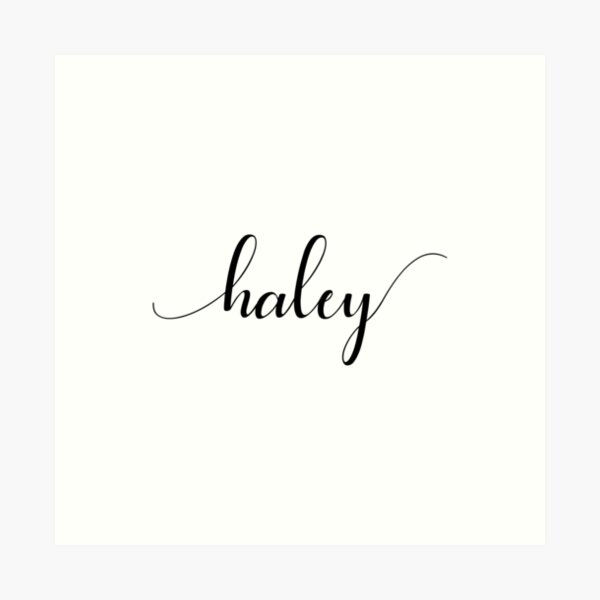 Haley Name Design