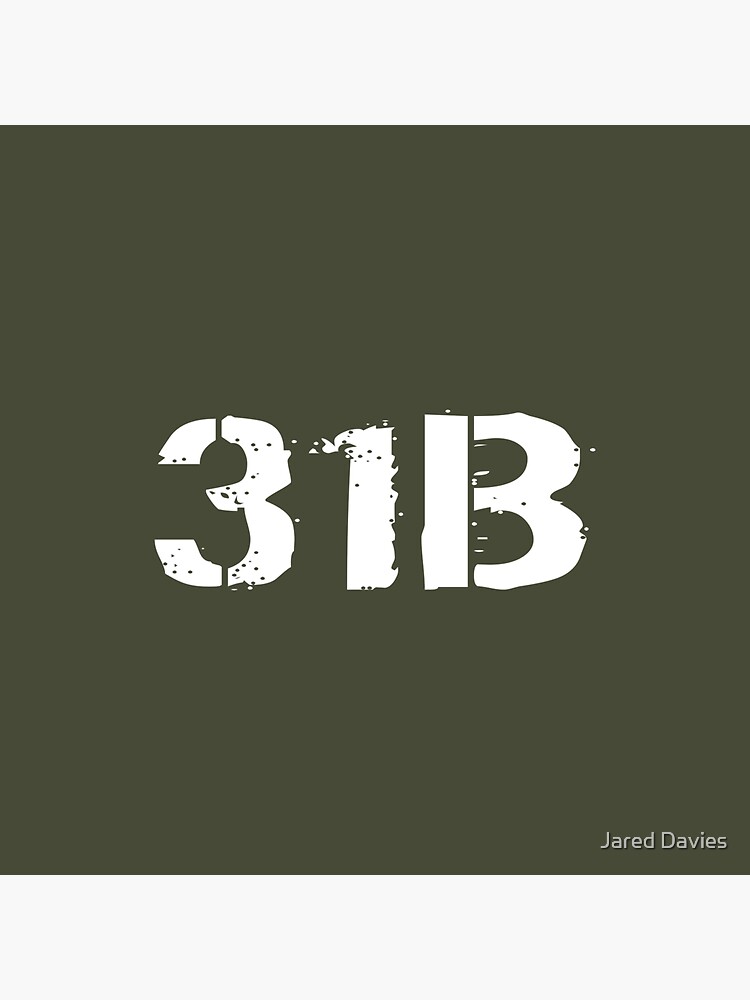 "31B Military Police" Sticker by MilitaryCandA | Redbubble