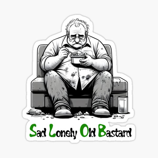 "S.L.O.B." Sticker for Sale by BlackSandsArt | Redbubble