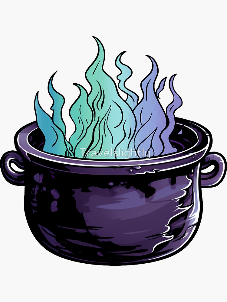"Neptunic Pride Flag Witches Cauldron , Subtle Neptunic Design" Sticker ...