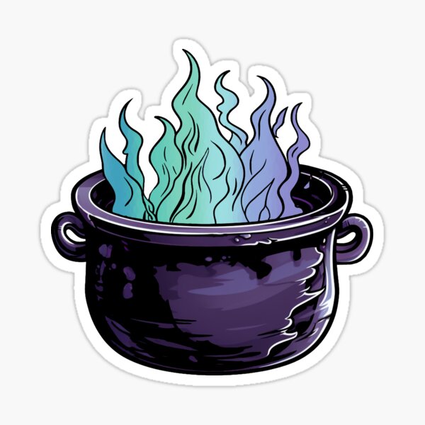 "Neptunic Pride Flag Witches Cauldron , Subtle Neptunic Design" Sticker ...