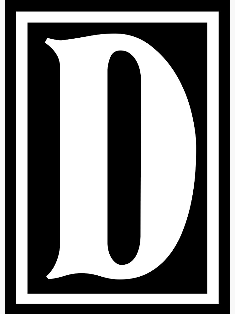 Fancy Letter Sticker D Sticker For Sale By Nairebis Redbubble