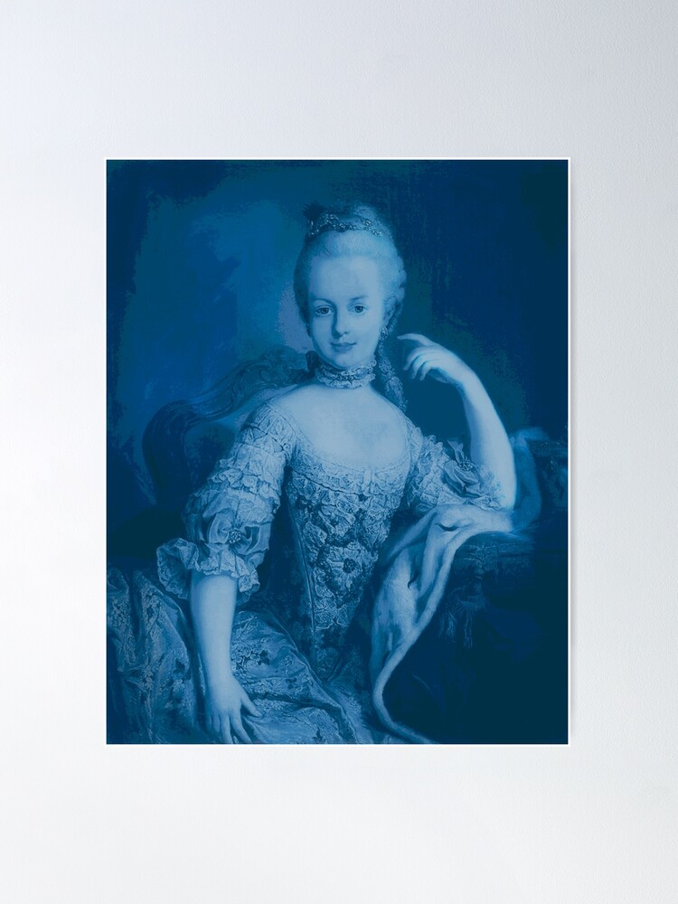 "Blue Marie" Poster for Sale by geshelto | Redbubble