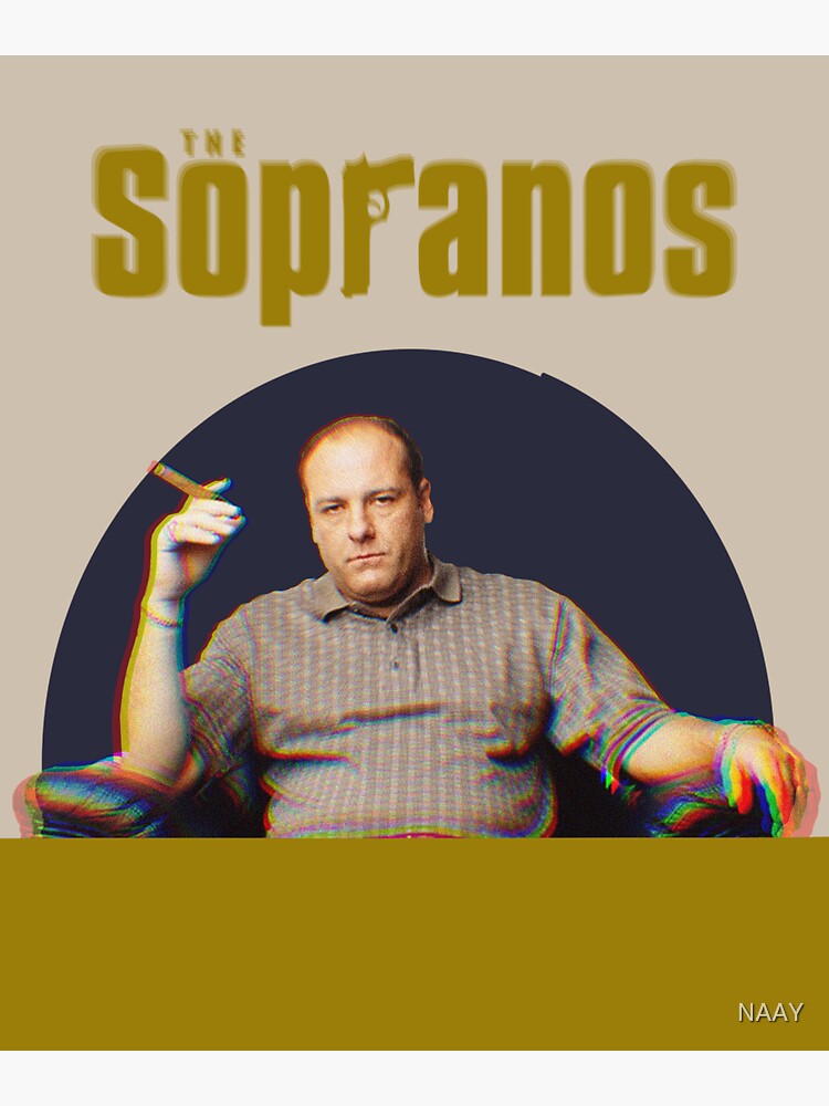 "THE SOPRANOS - Tony Soprano - color version" Sticker for Sale by NAAY ...