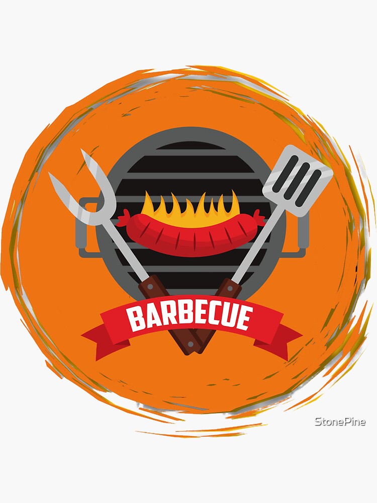 "Barbecue" Sticker for Sale by StonePine | Redbubble