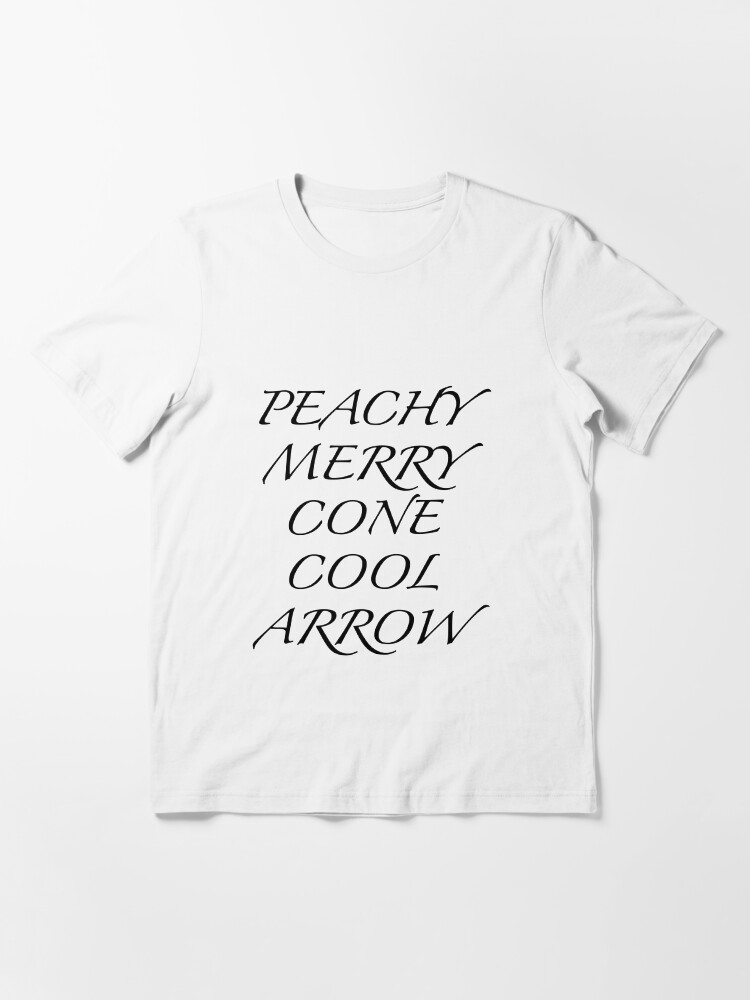 "PEACHY MERRY CONE COOL ARROW" T-shirt by lonebannana | Redbubble