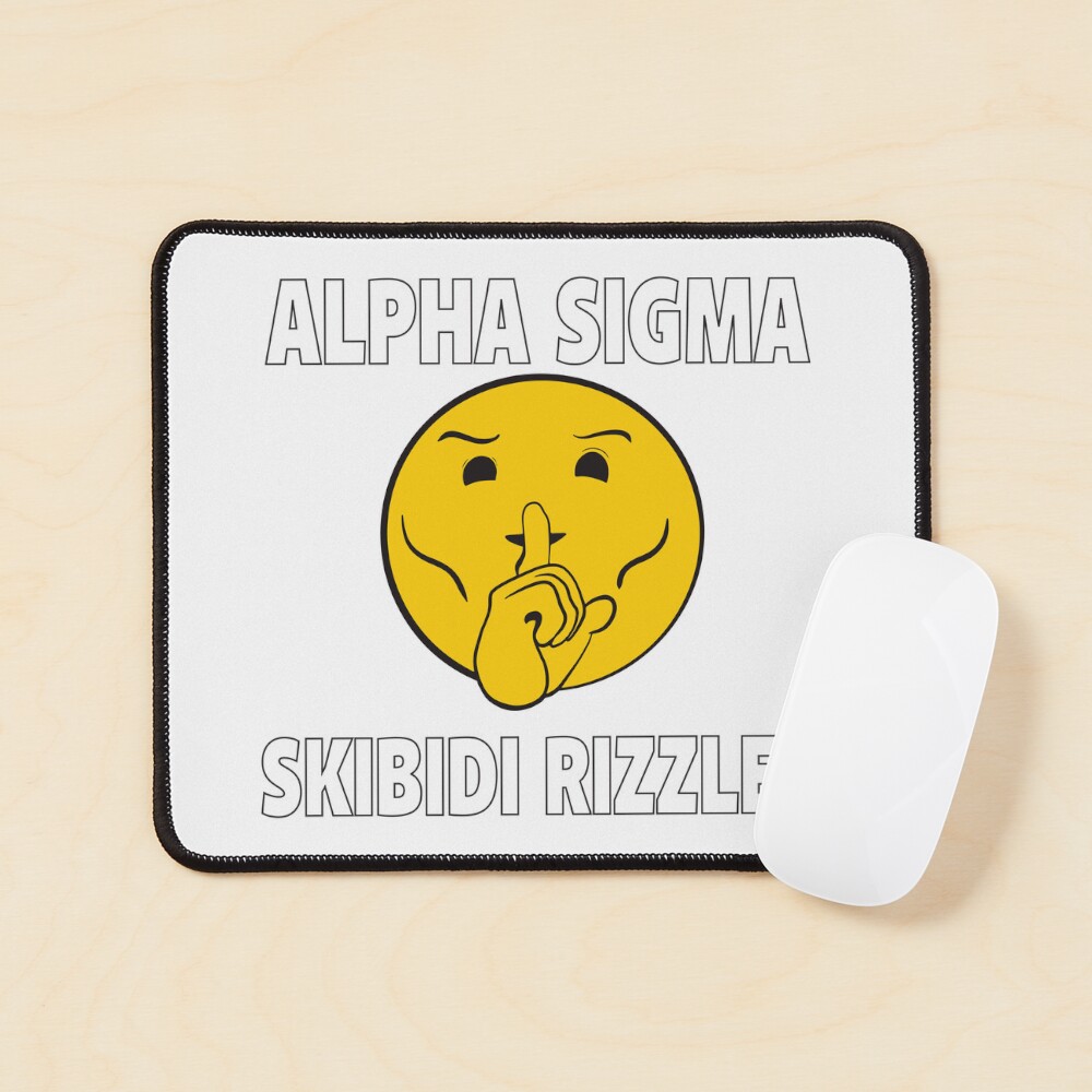 "T-shirt for him, Alpha Sigma, Skibidi Rizzler design, Gen Z, Mewing ...