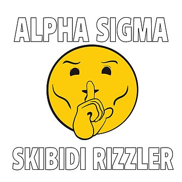 "T-shirt for him, Alpha Sigma, Skibidi Rizzler design, Gen Z, Mewing ...