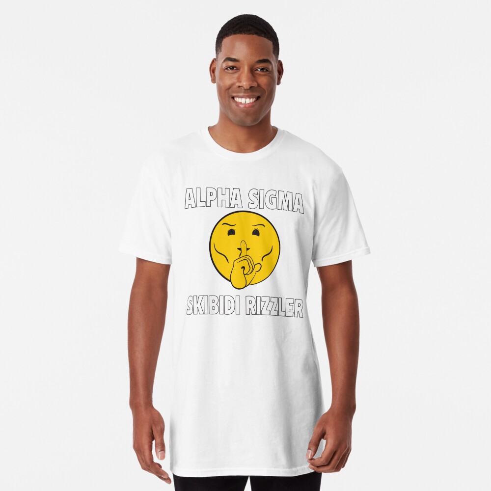 "T-shirt for him, Alpha Sigma, Skibidi Rizzler design, Gen Z, Mewing ...