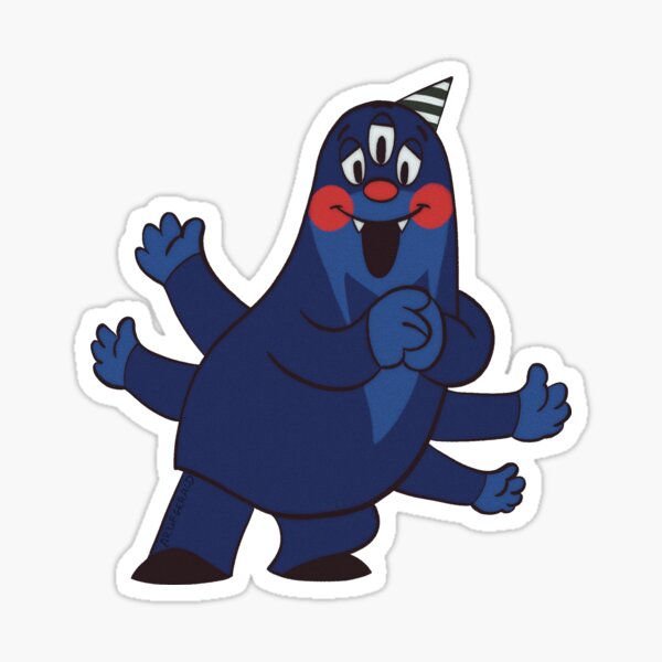 "Krtek inspired - Nabnab" Sticker for Sale by artofeliza | Redbubble