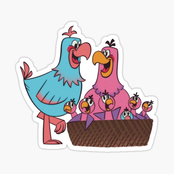 "Krtek inspired - Opila and Tarta" Sticker for Sale by artofeliza ...