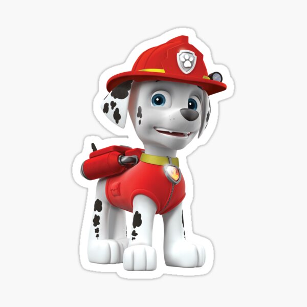 "Paw Patrol Marshall - Design for children" Sticker by MarkusSchuberts ...
