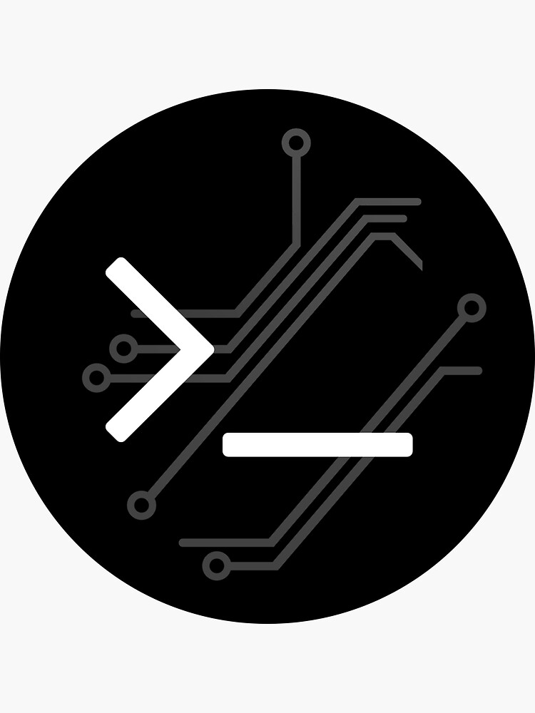 "Command Line Logo" Sticker for Sale by neflabs | Redbubble