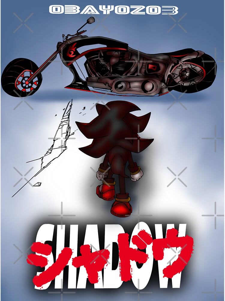 "SHADOW THE HEDGEHOG X AKIRA" Sticker for Sale by Shuji-tsushima3 ...