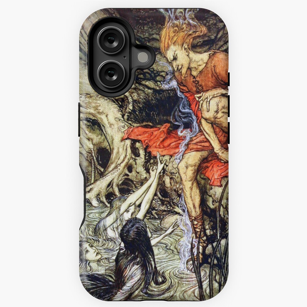 "The Rhinemaidens tell Loki that Alberich has stolen the Rhinegold ...