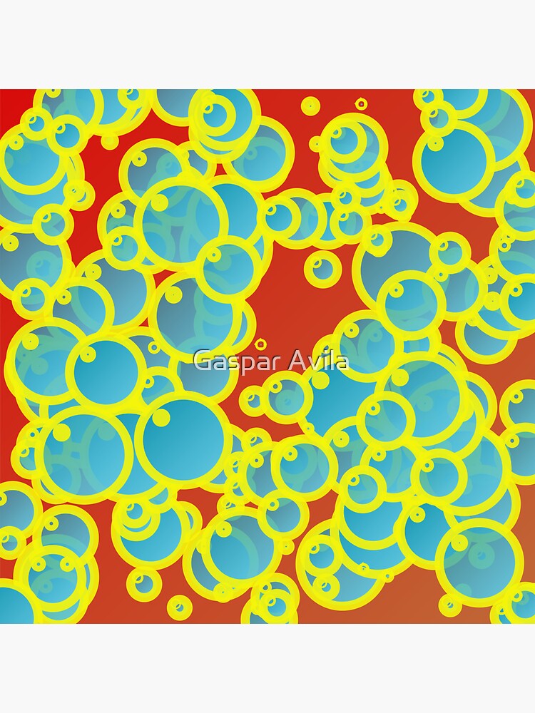 "Blue bubbles" Sticker for Sale by gavila | Redbubble