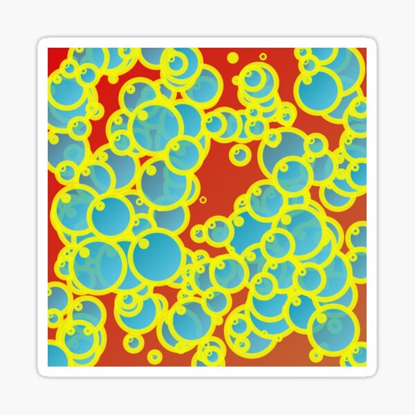 "Blue bubbles" Sticker for Sale by gavila | Redbubble