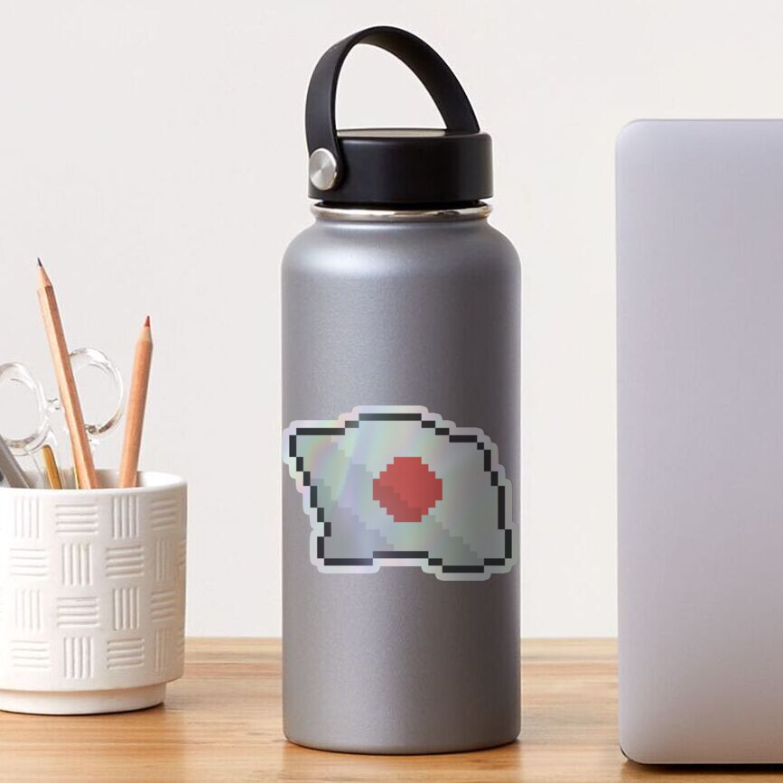 "japan flag pixel art" Sticker for Sale by helixter | Redbubble