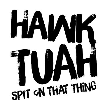 "Hawk Tuah" Sticker for Sale by RiseandShineTee | Redbubble