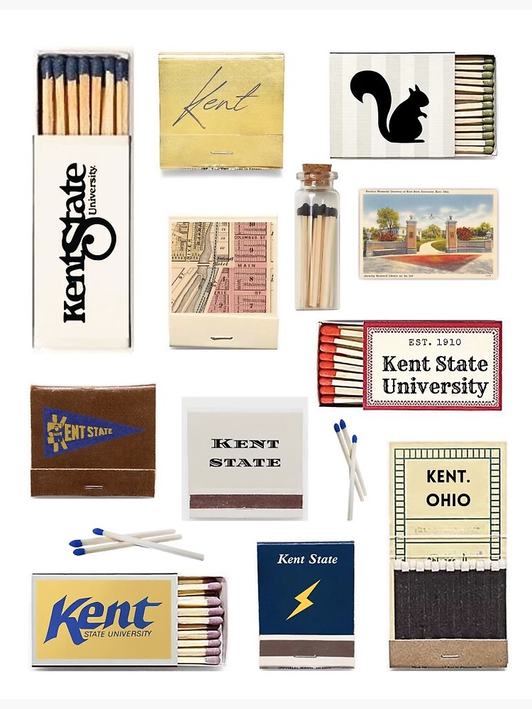 "Kent State University Vintage Matchbox Wall Art" Sticker for Sale by ...