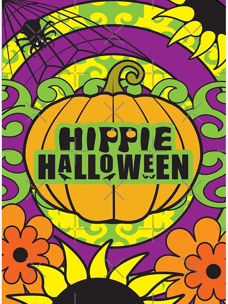 "HIPPIE HALLOWEEN" Poster for Sale by FantasyLegacy | Redbubble