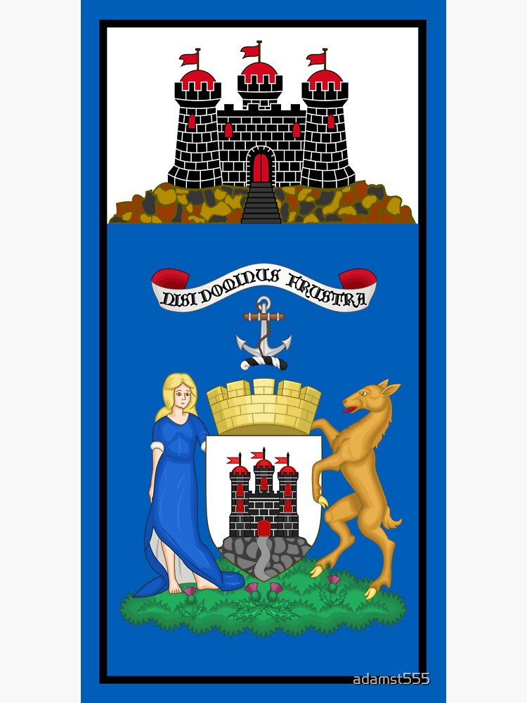"Edinburgh Flag & Coat of arms" Sticker for Sale by adamst555 | Redbubble