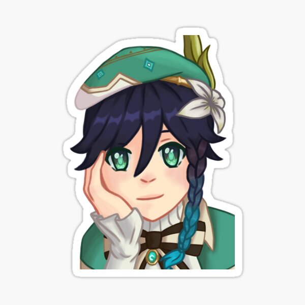 "Venti from Genshin Impact" Sticker by leonitheqt | Redbubble