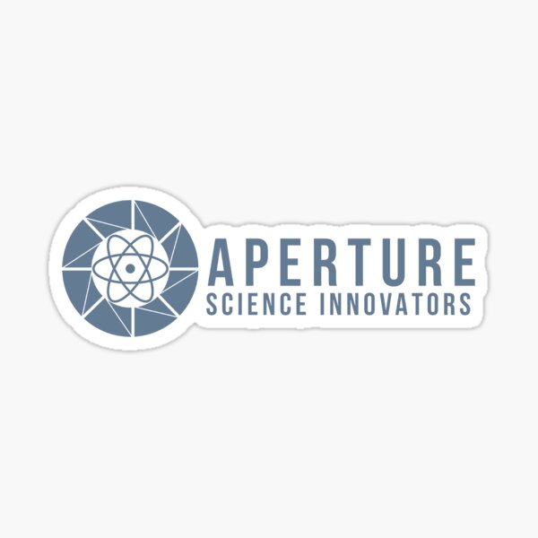 "old aperture logo" Sticker for Sale by mrWifi7-Stuff | Redbubble