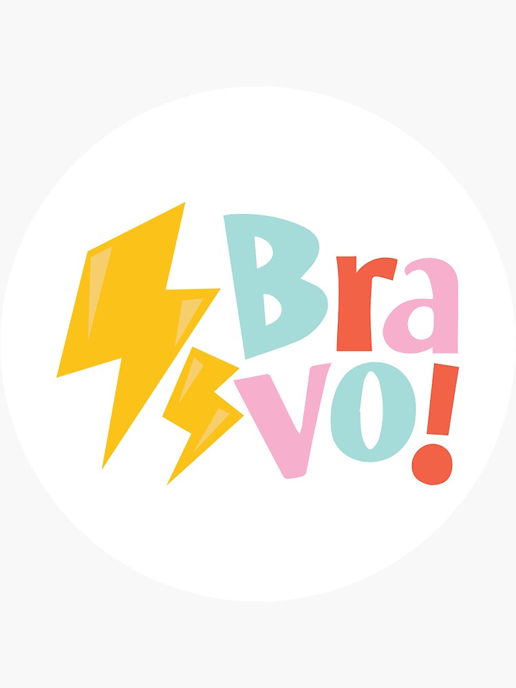 "Bravo | Motivation Sticker" Sticker for Sale by WorldArt-Corner ...