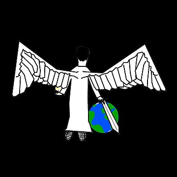 "Judgment angel" Sticker for Sale by Natanael Warkentin | Redbubble