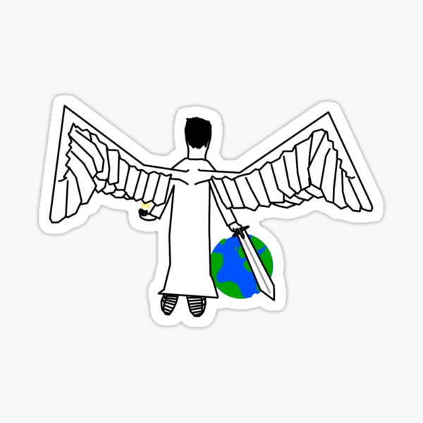 "Judgment angel" Sticker for Sale by Natanael Warkentin | Redbubble