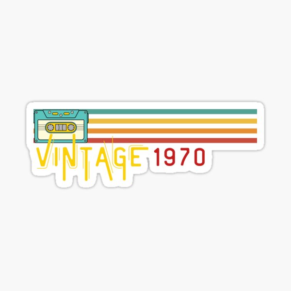 "Vintage retro 1970" Sticker for Sale by karimaK-71 | Redbubble