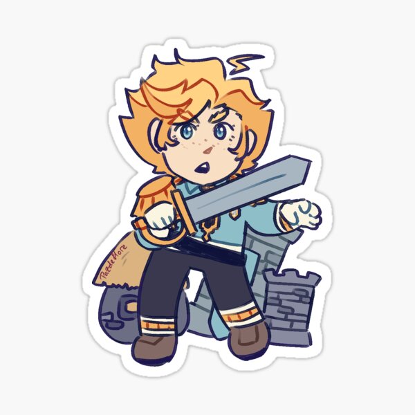 "Chibi Percival King" Sticker by Pazdeflore | Redbubble