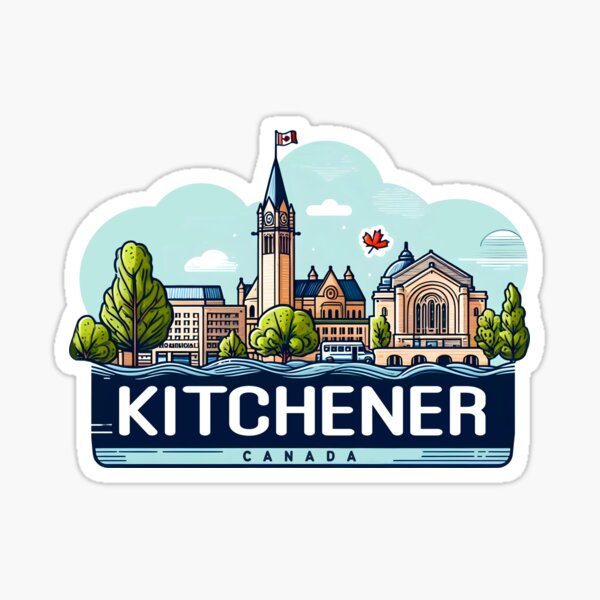 "Kitchener Ontario Canada " Sticker for Sale by HowToCanadian | Redbubble