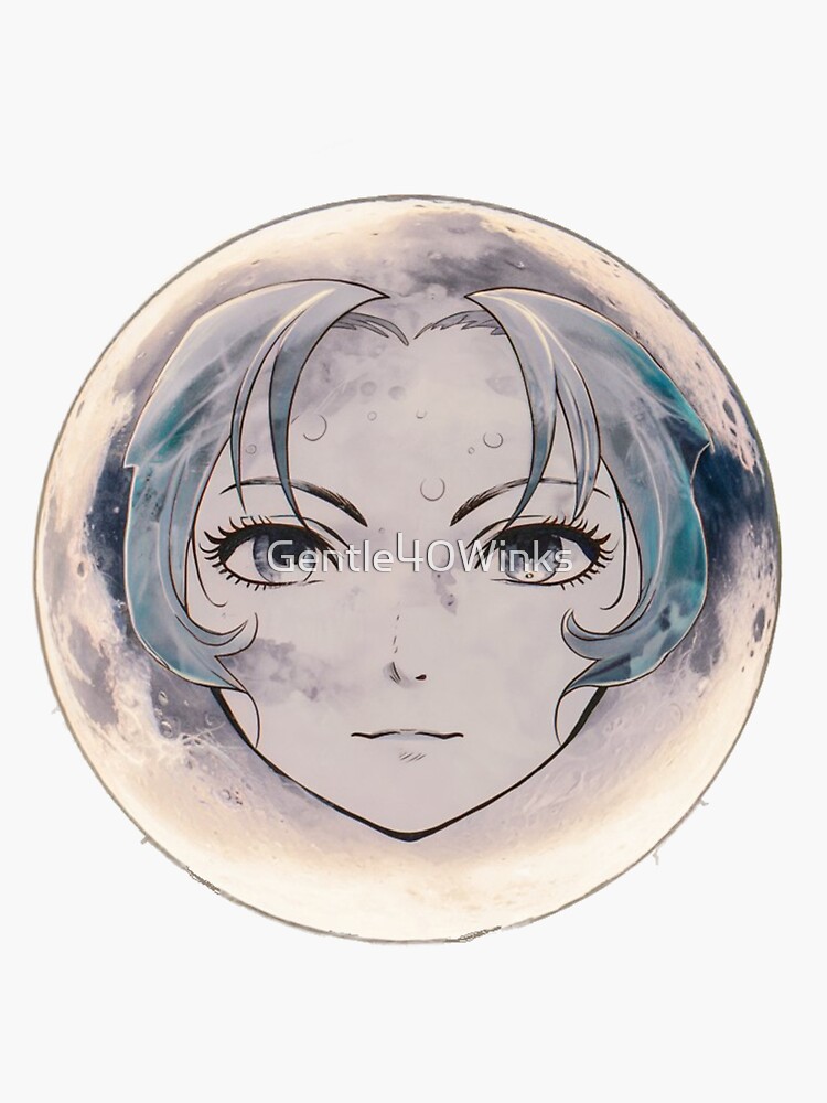 "Moon Face" Sticker for Sale by Gentle40Winks | Redbubble