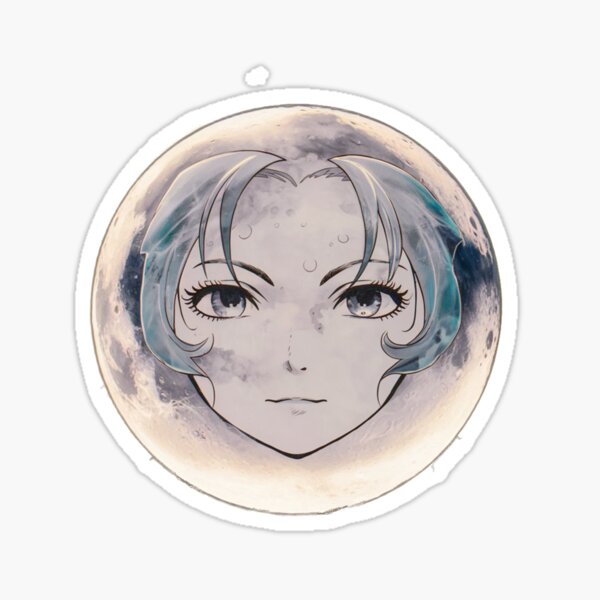 "Moon Face" Sticker for Sale by Gentle40Winks | Redbubble