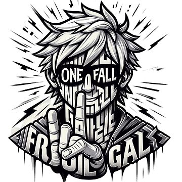 "One Against All: A Stand for Resilience and Unwavering Spirit" Sticker ...