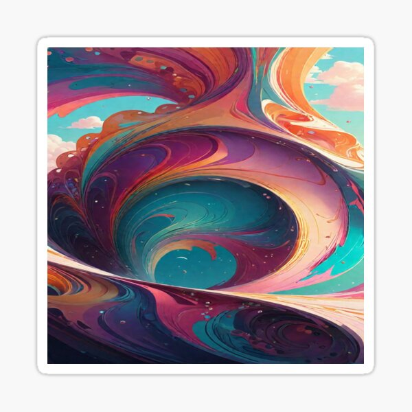 "Purple Swirls Color Palate" Sticker for Sale by SublimeMusings | Redbubble