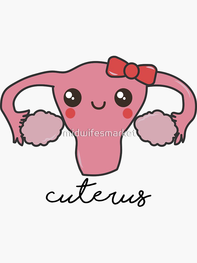 "Cuterus" Sticker for Sale by midwifesmarket | Redbubble