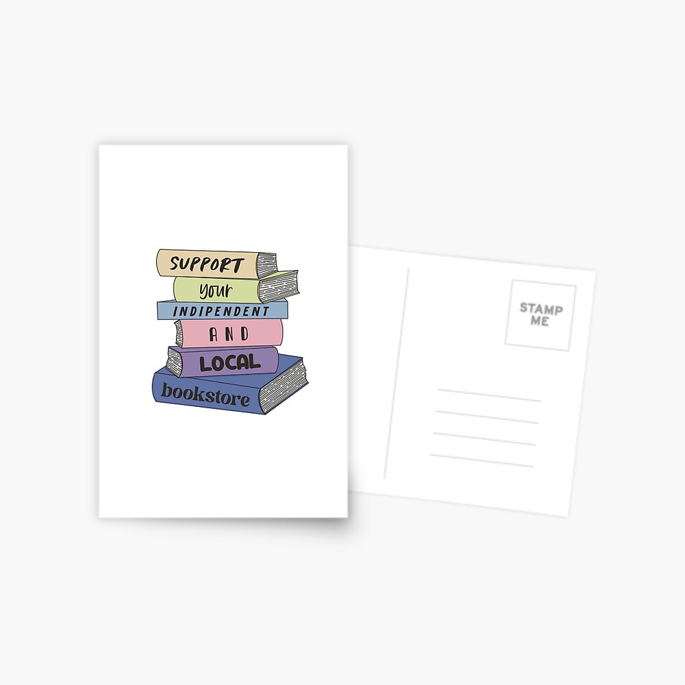 "Support your independent and local bookstore" Sticker for Sale by ...