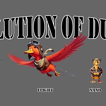 "Evolution of DUCKS" Sticker for Sale by FatGiantCat | Redbubble