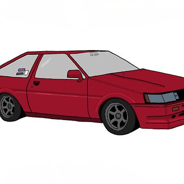 "Toyota corolla AE86" Sticker for Sale by Stephanieseal | Redbubble