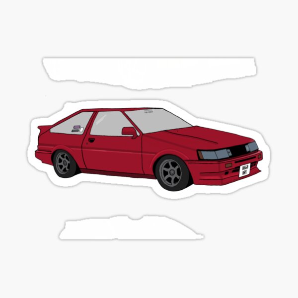 "Toyota corolla AE86" Sticker for Sale by Stephanieseal | Redbubble