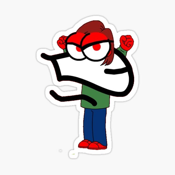 "Boris the Teeth Guy GoAnimate Vyond" Sticker for Sale by ...