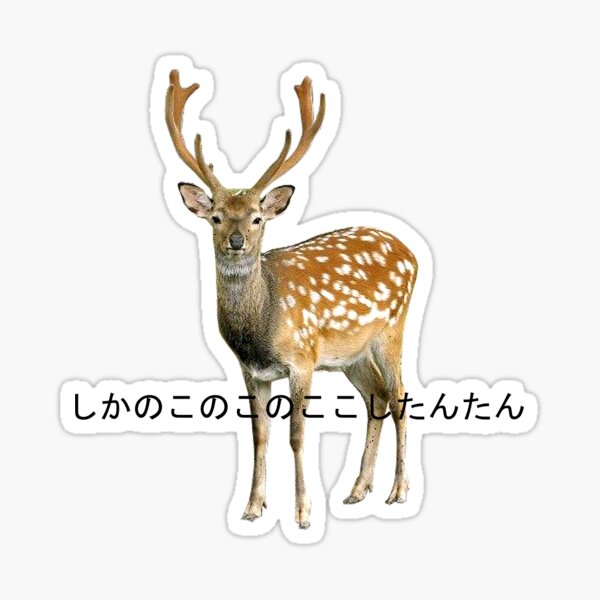 "shikanoko nokonoko koshitantan - My Deer Friend Nokotan" Sticker for ...