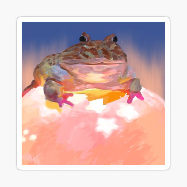"Moon Toad " Sticker for Sale by ottonook | Redbubble