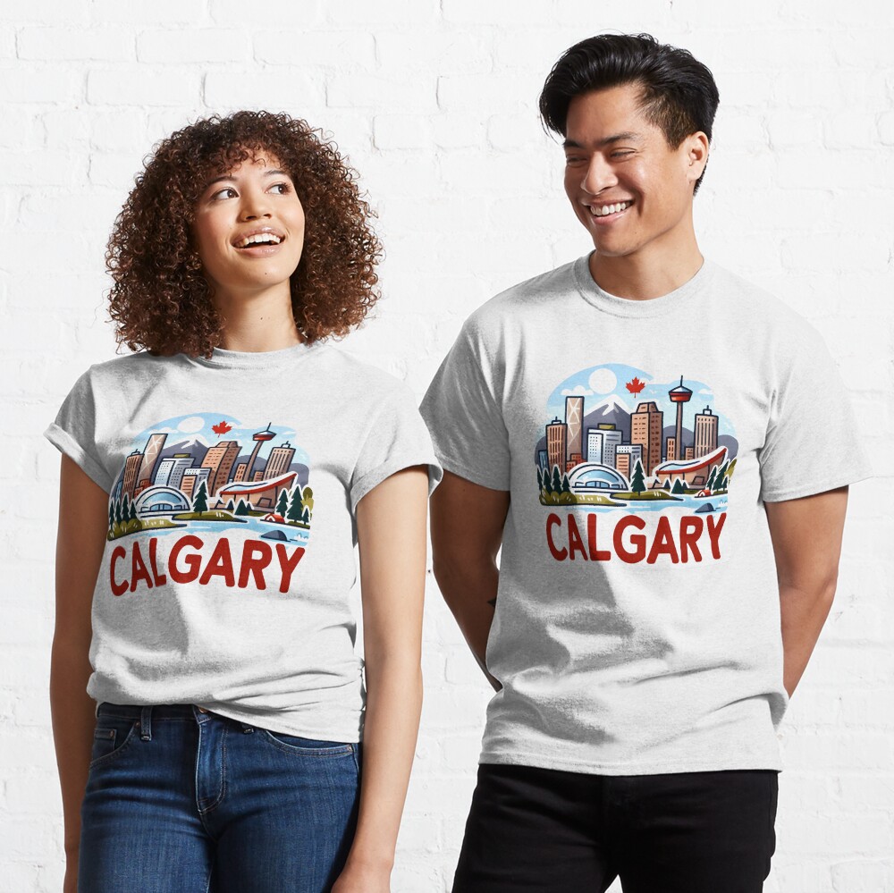 "Calgary Alberta Canada " Sticker for Sale by HowToCanadian | Redbubble