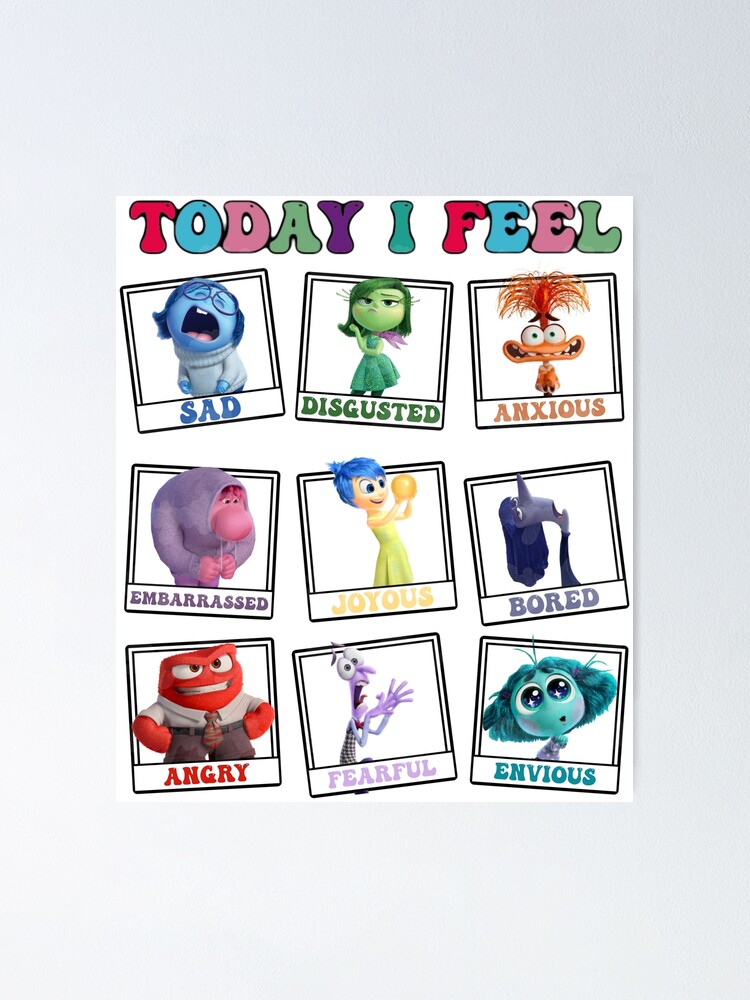 "Inside Out It's Okay To Feel All The feels" Poster for Sale by ...