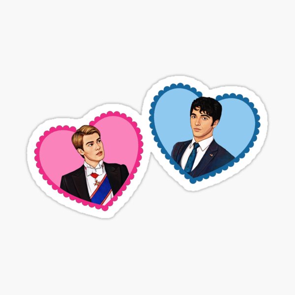 "Red White and Royal Blue Alex and Henry" Sticker for Sale by ...