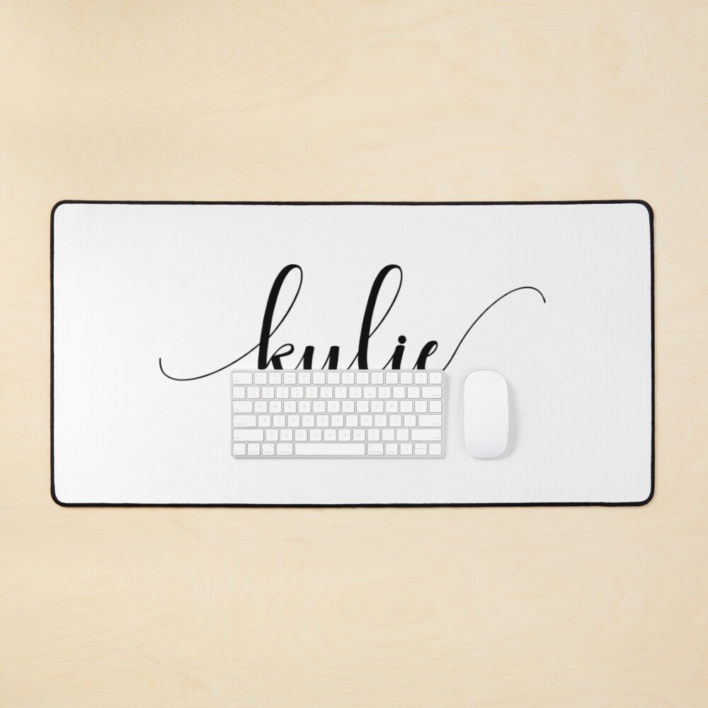 "Kylie - Custom name on delicate black cursive font" Sticker for Sale ...
